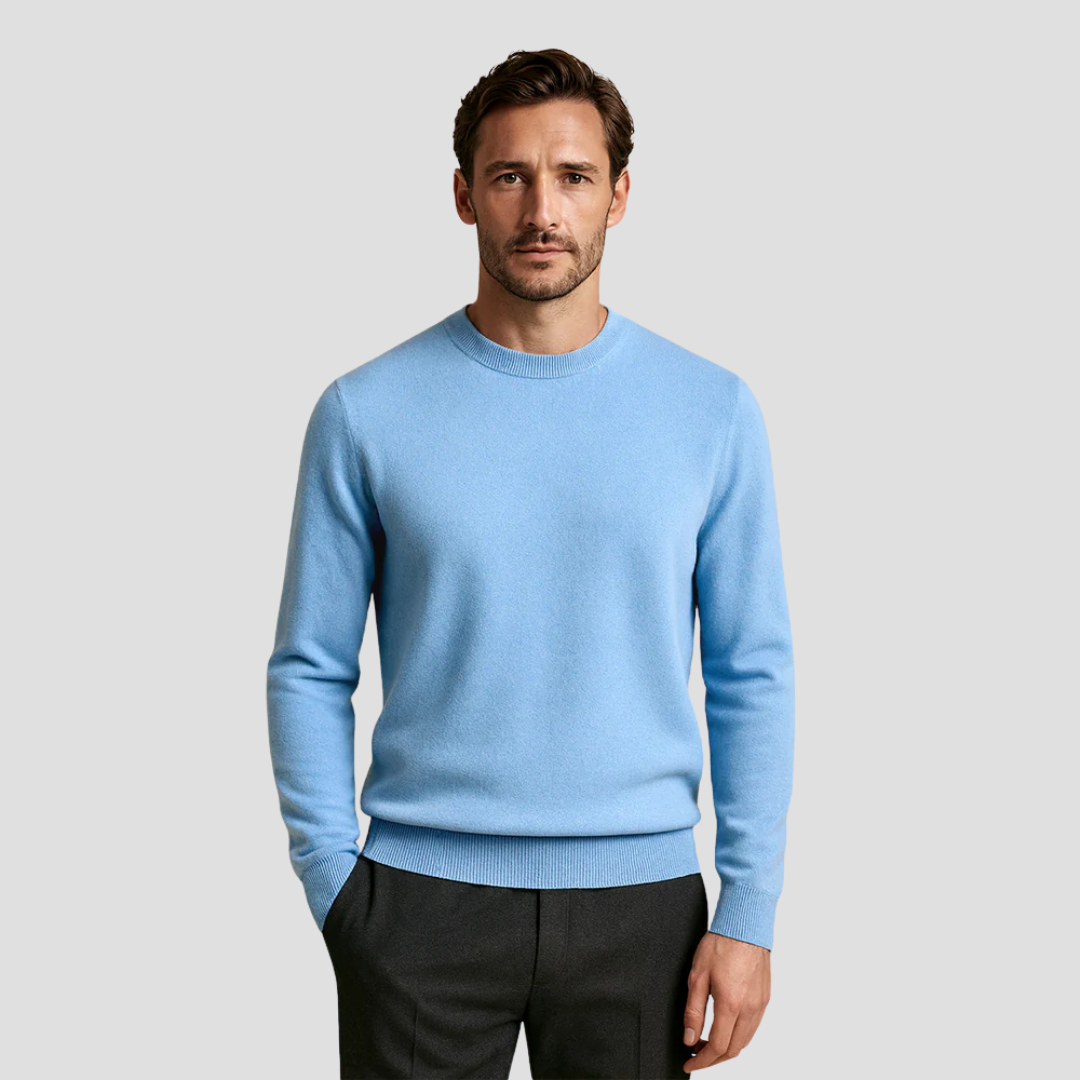 Men's cashmere sweaters - A classic crewneck with timeless elegance ...