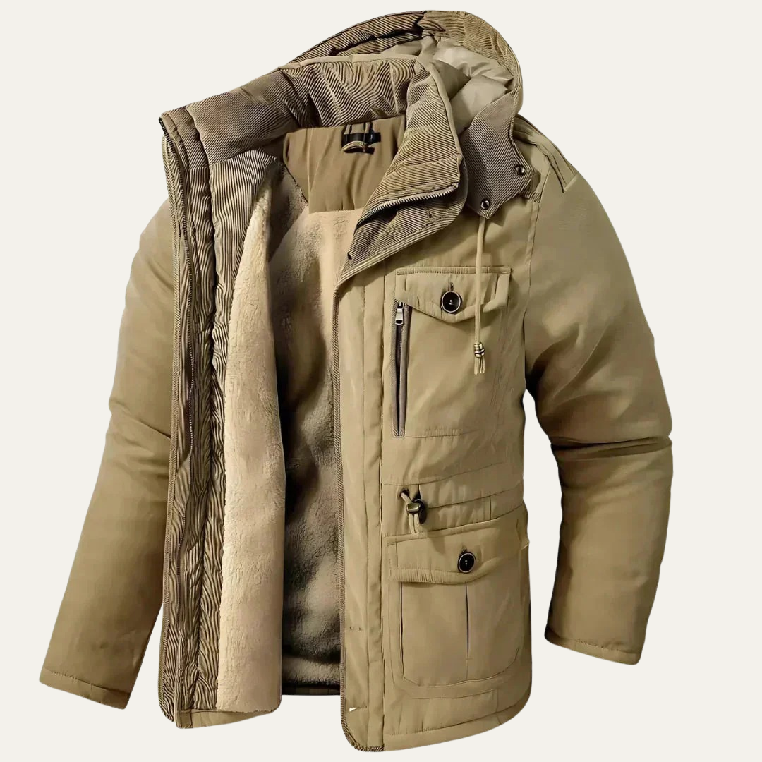 Men’s Heavy Hooded Utility Parka – British Elegance