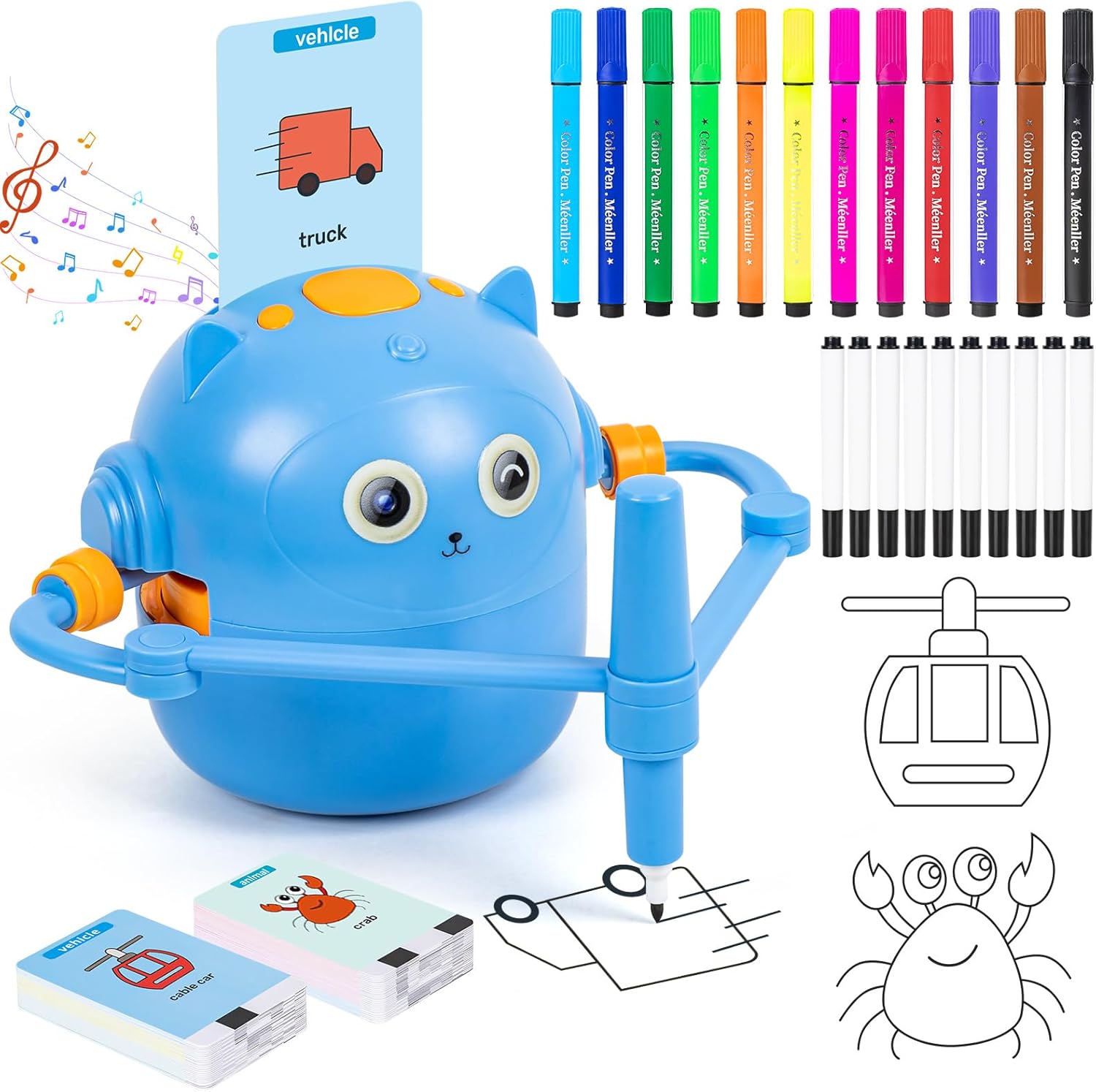 Doodle Bot Creative Drawing Robot for Kids – British Elegance
