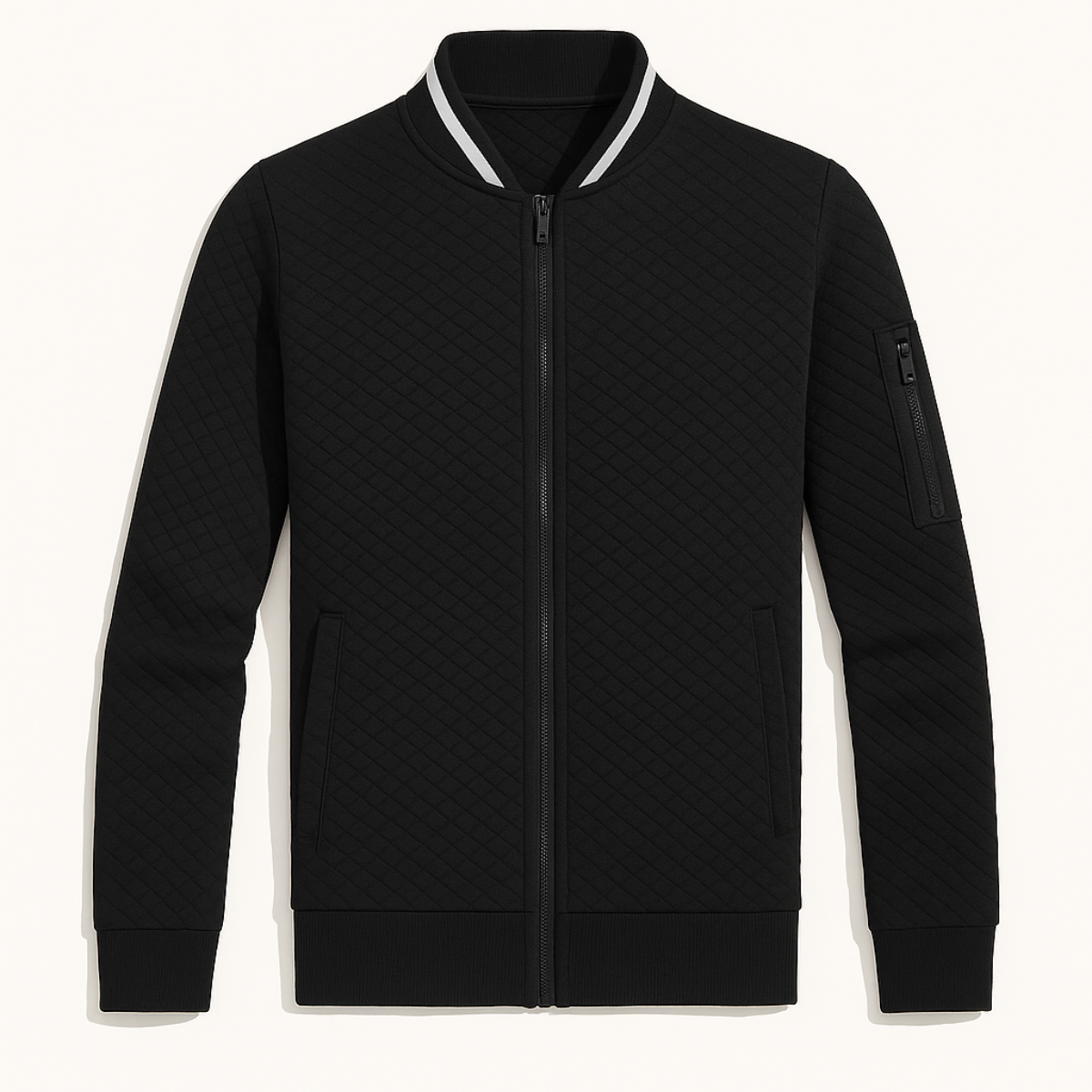 The Monopoli Men’s Lightweight Diamond Quilted Bomber Jacket – British ...