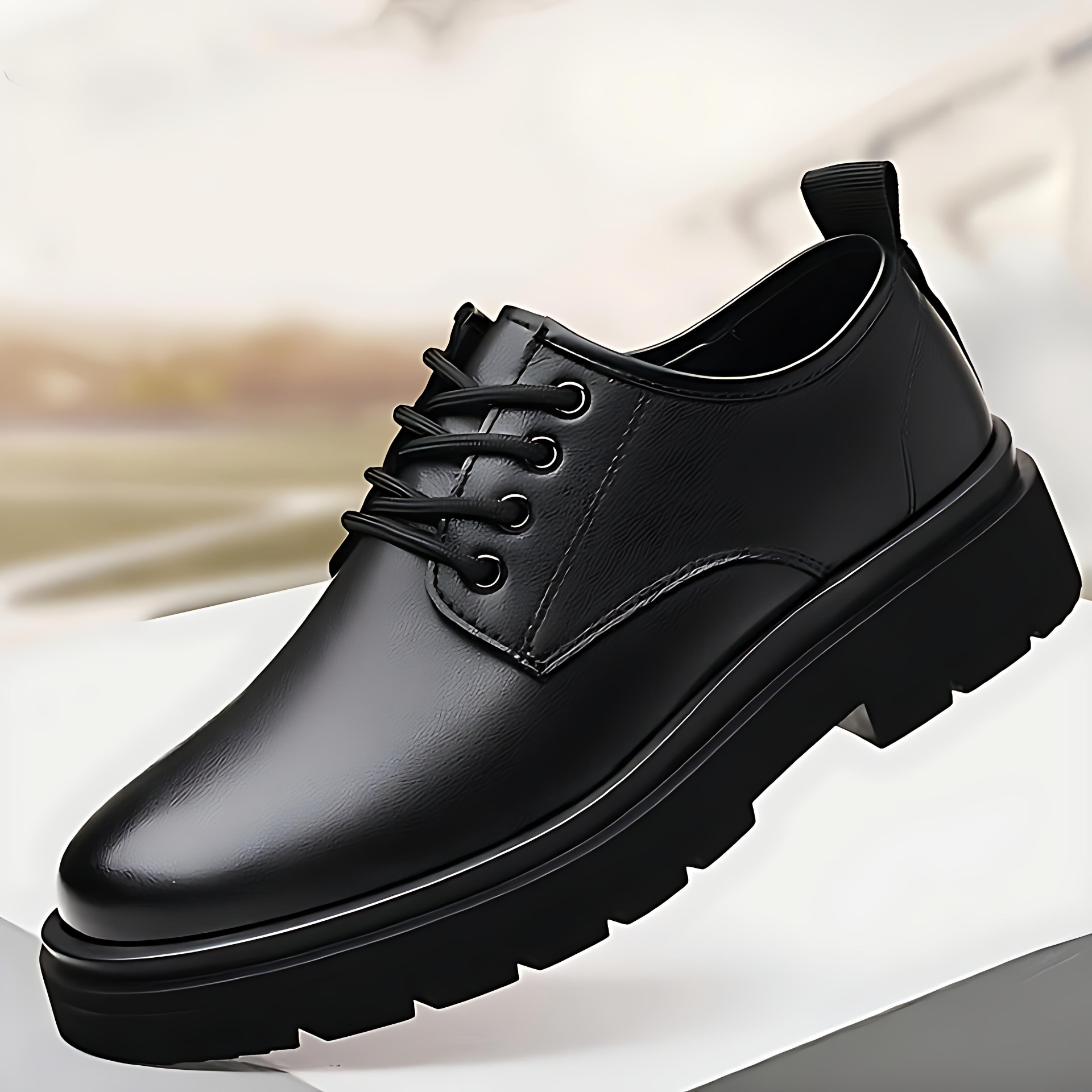 Cevori Italian Style Leather Design Formal Shoes – British Elegance