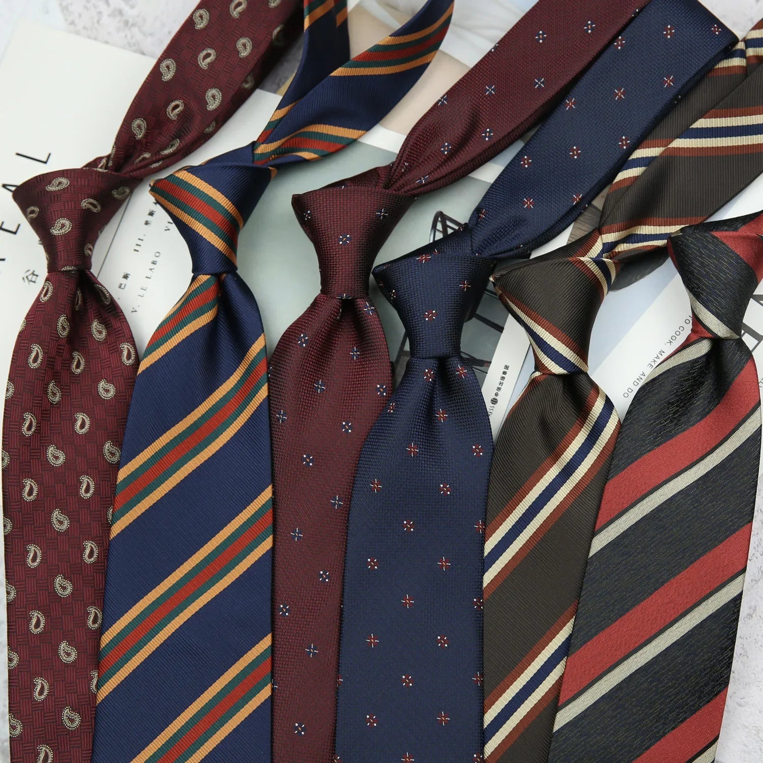 Classic Striped and Dotted Neckties for Men – Business Formal Tie Coll ...