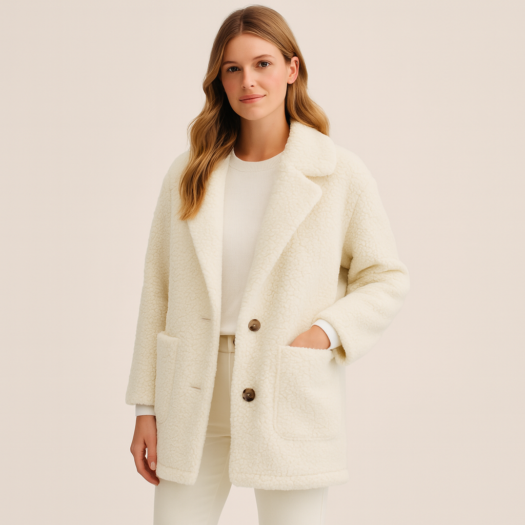 Heidi | Timeless Oversized Teddy Coat for Women – British Elegance