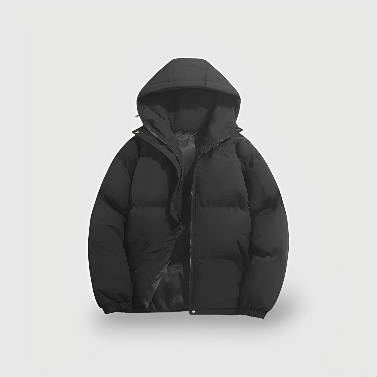 Men’s Cozy Hooded Puffer Jacket – British Elegance