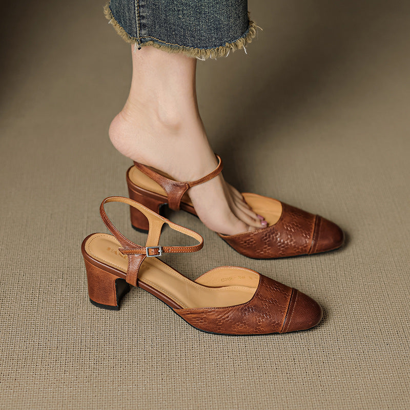 Valery Genuine Leather Pumps – British Elegance