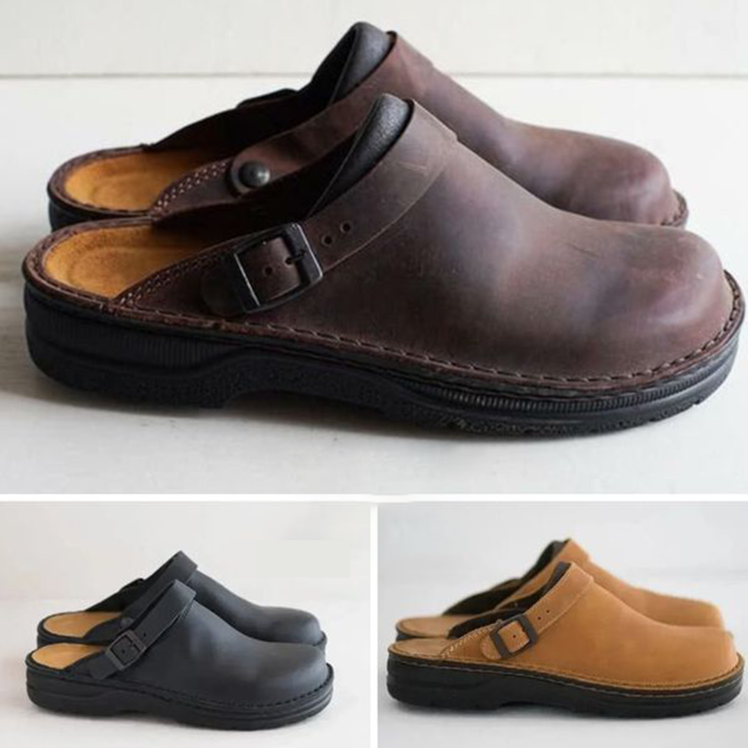 Orthopedic leather clogs – British Elegance