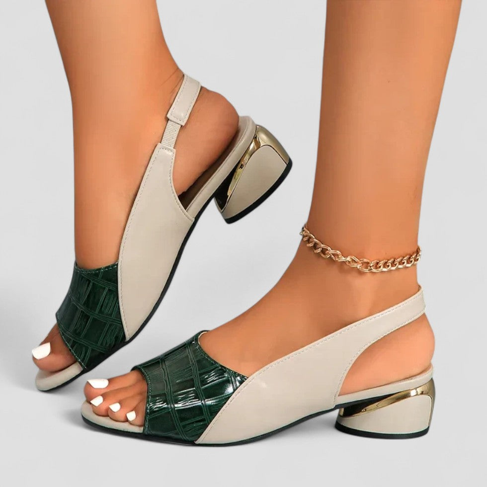 Orthopedic Open Toe Slingback Block Heel Sandals for Women – British ...