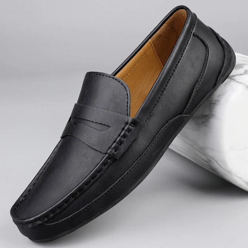 Zaylor Genuine Leather Loafers – British Elegance