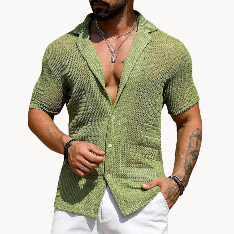 Short Sleeve Shirt – Open Mesh Knit & Cool Airflow Effect – British ...