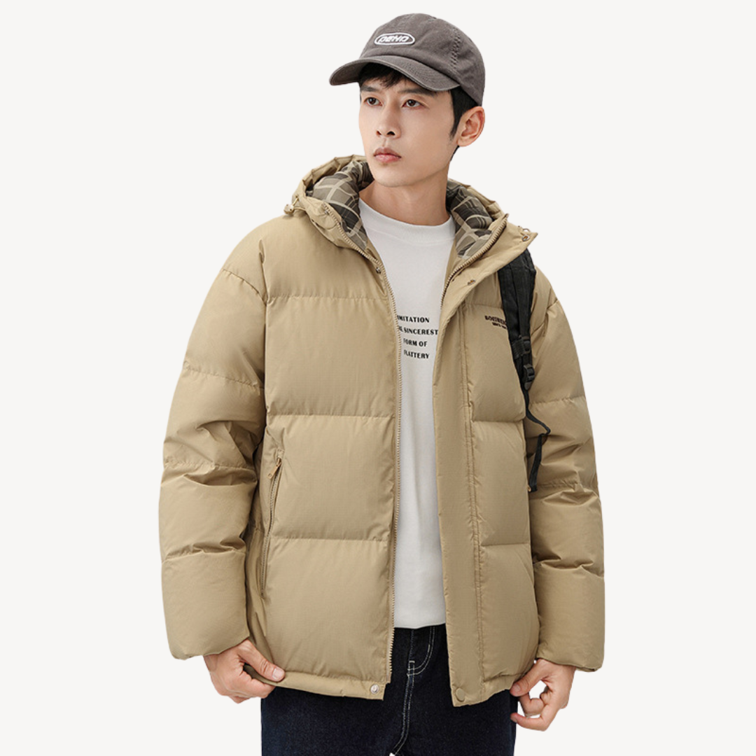 Men's Puffer Jacket Padded Nylon – British Elegance