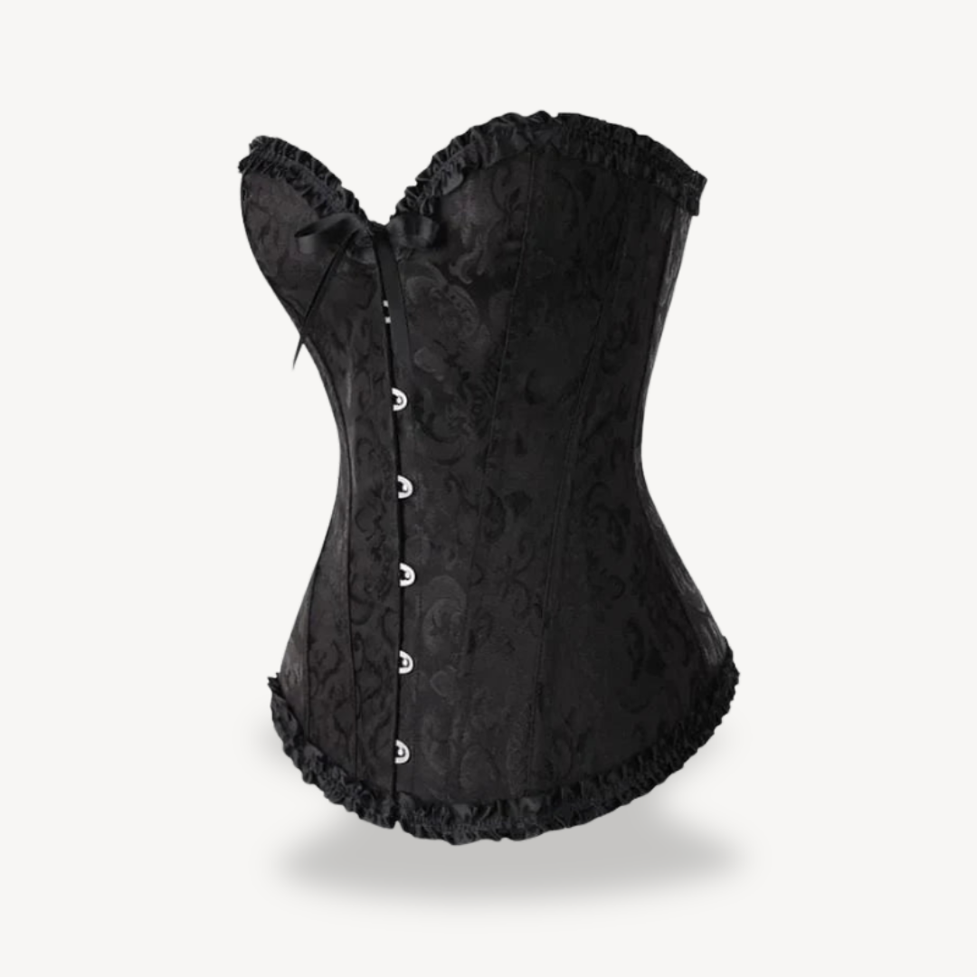 Women’s Satin Lace Up Corset Top – British Elegance